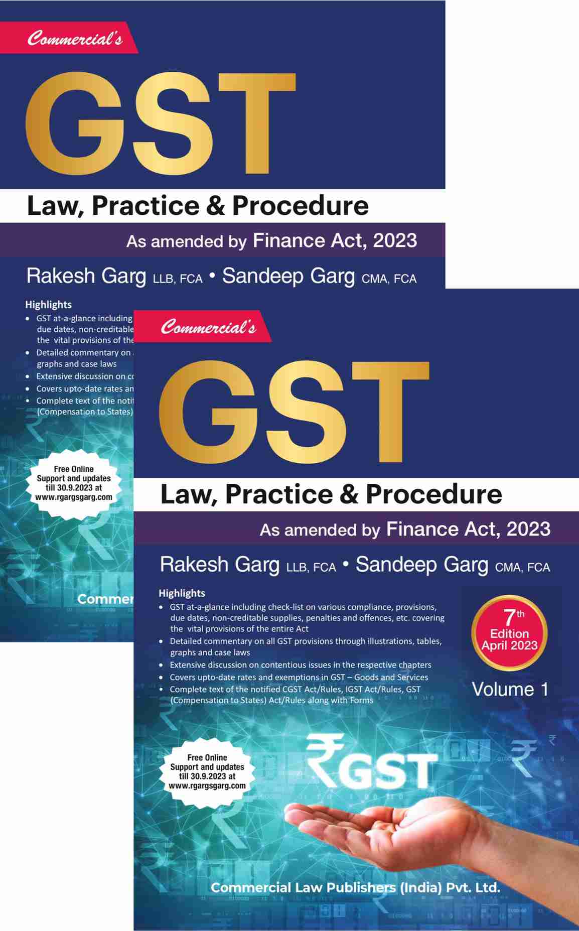 GST Law Practice & Procedure As Amended by Finance Act, 2023 (In 2 Volumes)